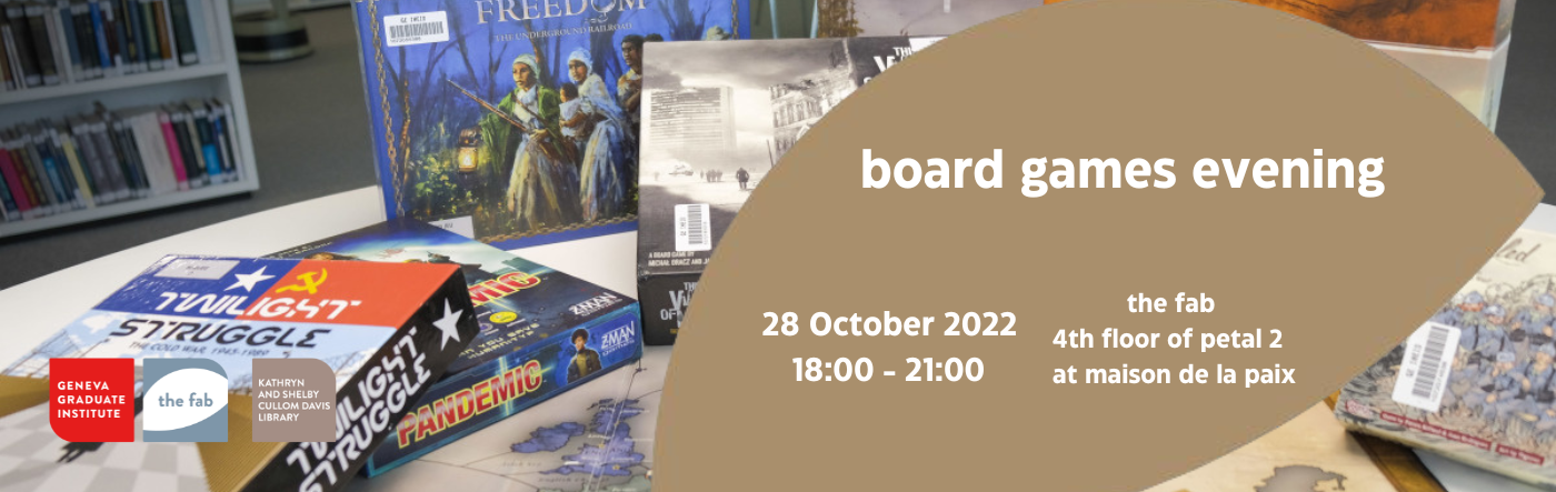 Board Game website banner | IHEID